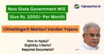 Chhattisgarh Mahtari Vandan Yojana 2026 | Apply Online